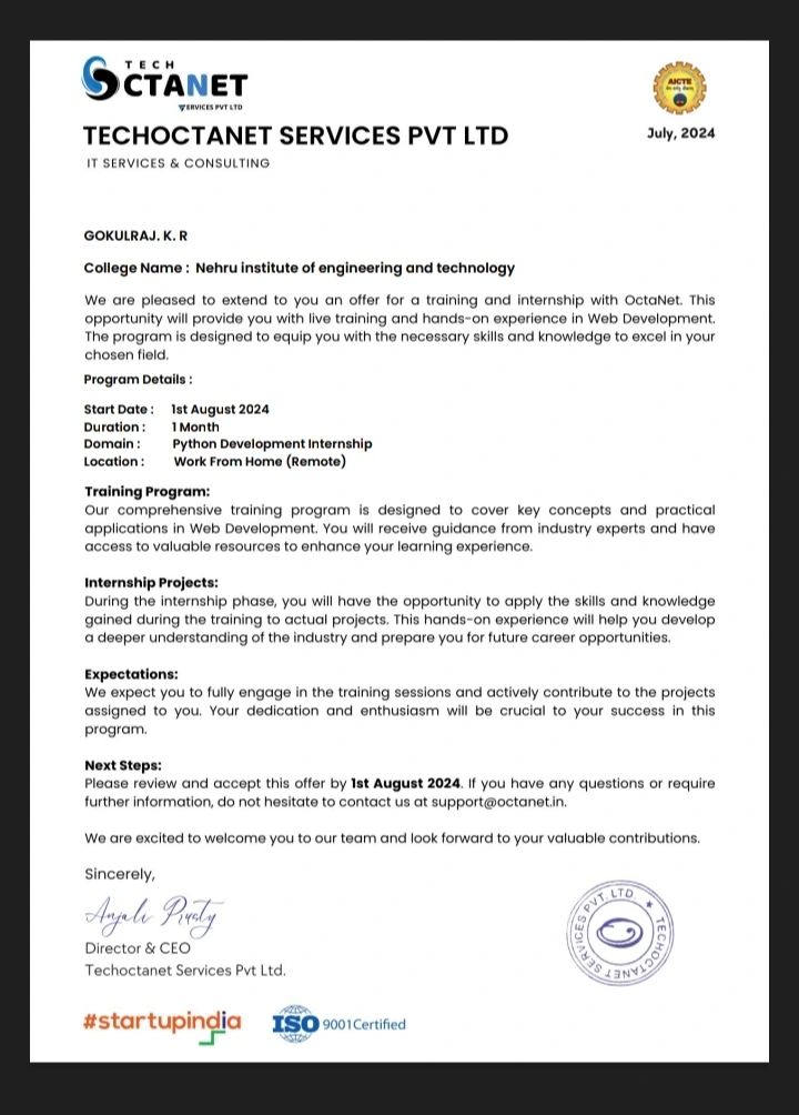 Gokulraj Kr on LinkedIn: #python #coding Gokulraj Kr on LinkedIn: #python #coding