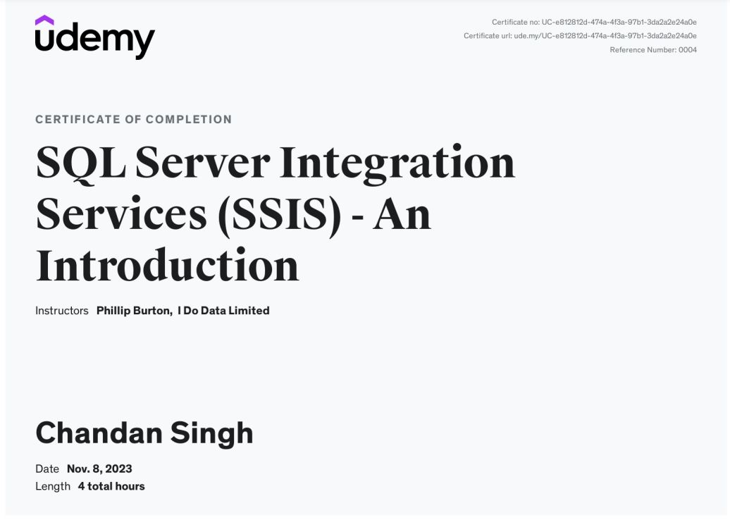 Chandan Singh on LinkedIn: Recently completed the 'SQL Server ... Chandan Singh on LinkedIn: Recently completed the 'SQL Server ...