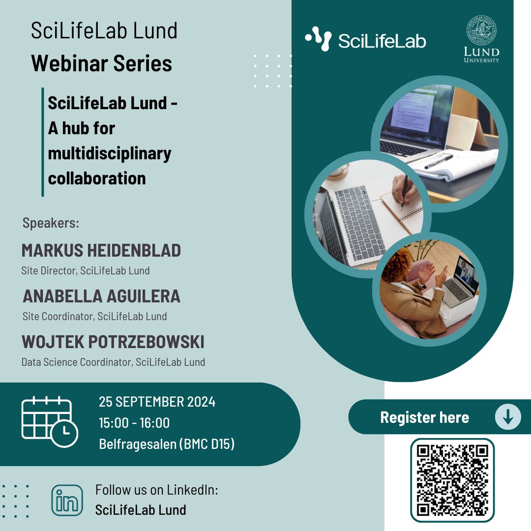 SciLifeLab Lund on LinkedIn: 📣 Welcome to the SciLifeLab Lund seminar ... SciLifeLab Lund on LinkedIn: 📣 Welcome to the SciLifeLab Lund seminar ...