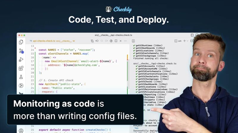 Checkly on LinkedIn: #monitoring #testing #qa #monitoringascode Checkly on LinkedIn: #monitoring #testing #qa #monitoringascode