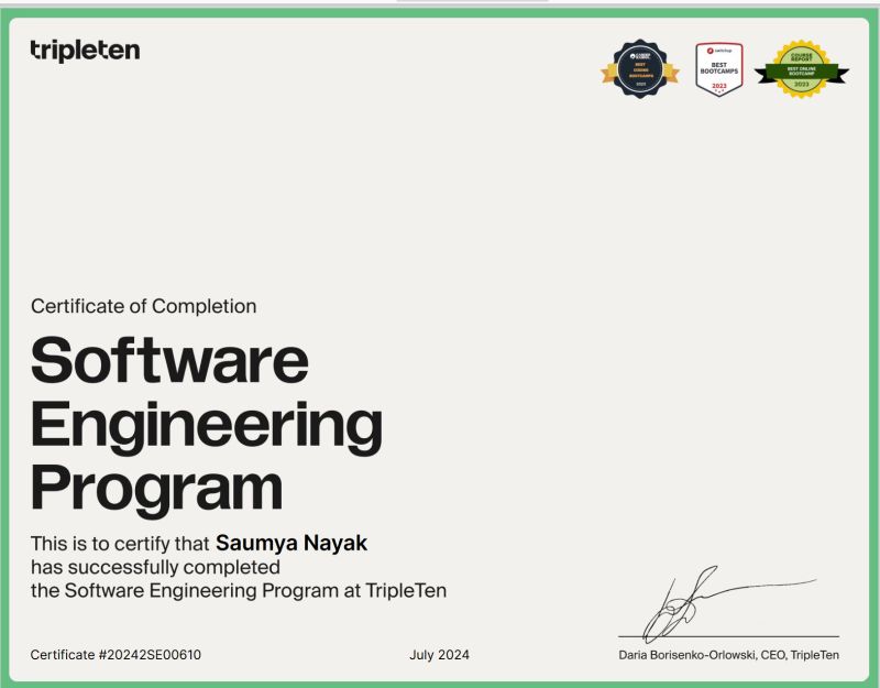 Saumya Nayak on LinkedIn: #softwareengineering #mernstack #javascript # ... Saumya Nayak on LinkedIn: #softwareengineering #mernstack #javascript # ...