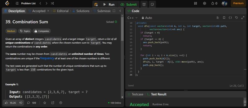 Naman Awasthi on LinkedIn: #100daysofcode #combinationsum #leetcode # ... Naman Awasthi on LinkedIn: #100daysofcode #combinationsum #leetcode # ...