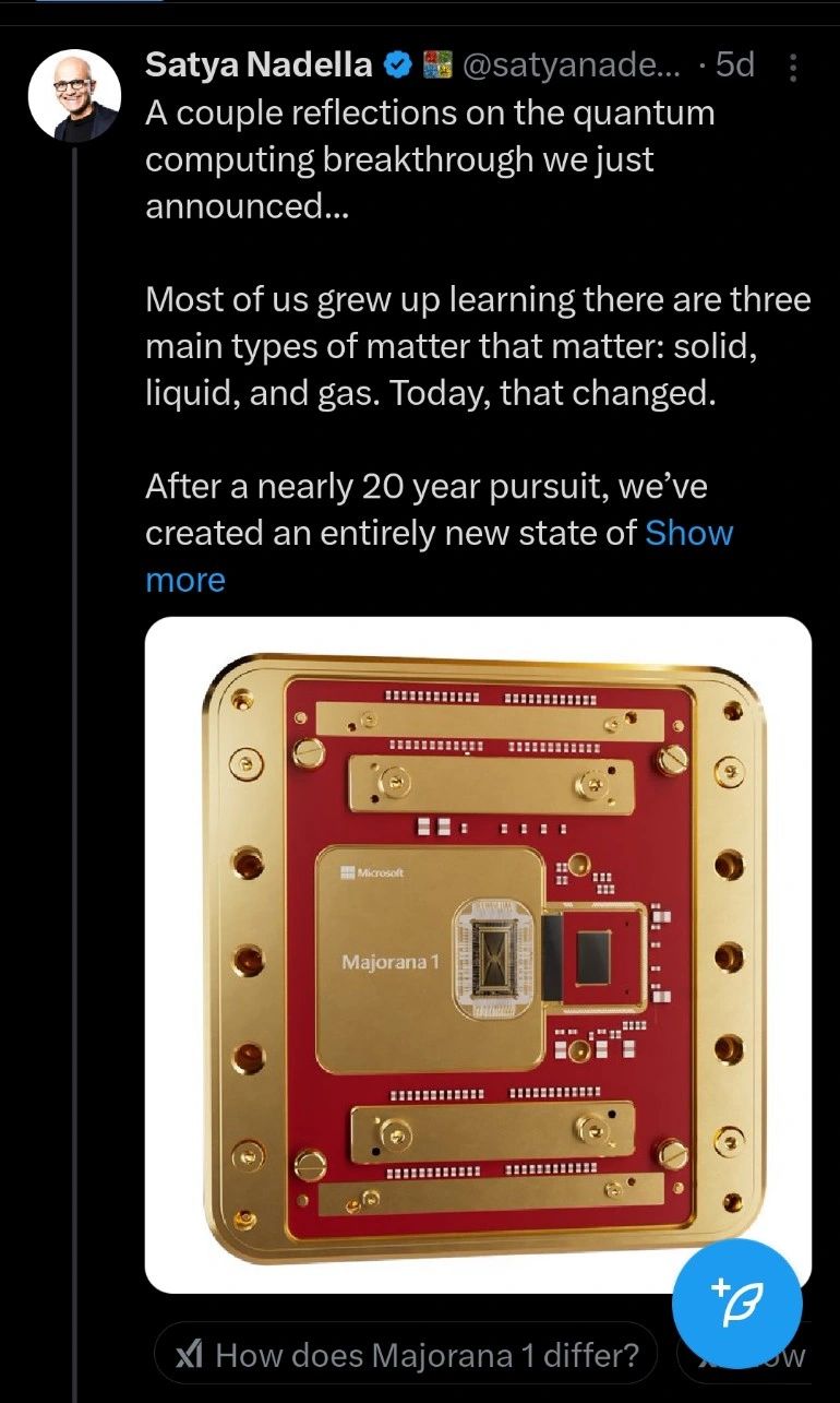 #quantumcomputing #microsoft #majorna1 #ai #techinnovation… | Swasthik ... #quantumcomputing #microsoft #majorna1 #ai #techinnovation… | Swasthik ...