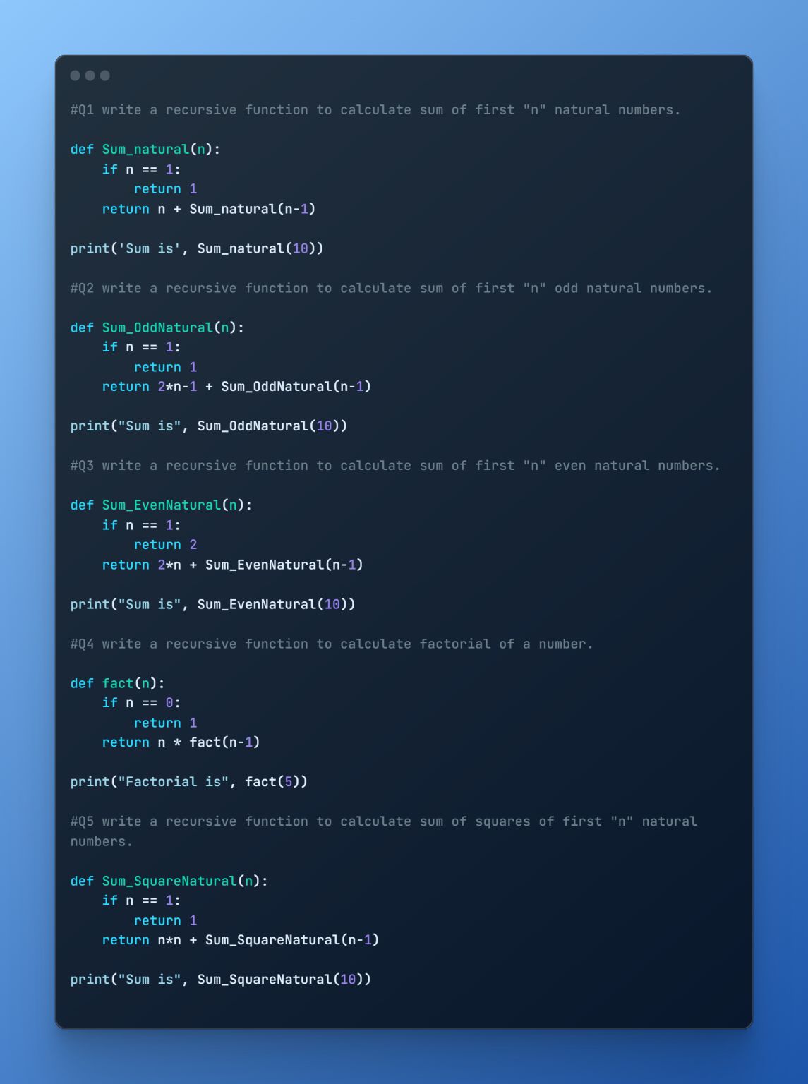 Shantanu Learner on LinkedIn: #recursion #python #coding #learncoding # ... Shantanu Learner on LinkedIn: #recursion #python #coding #learncoding # ...
