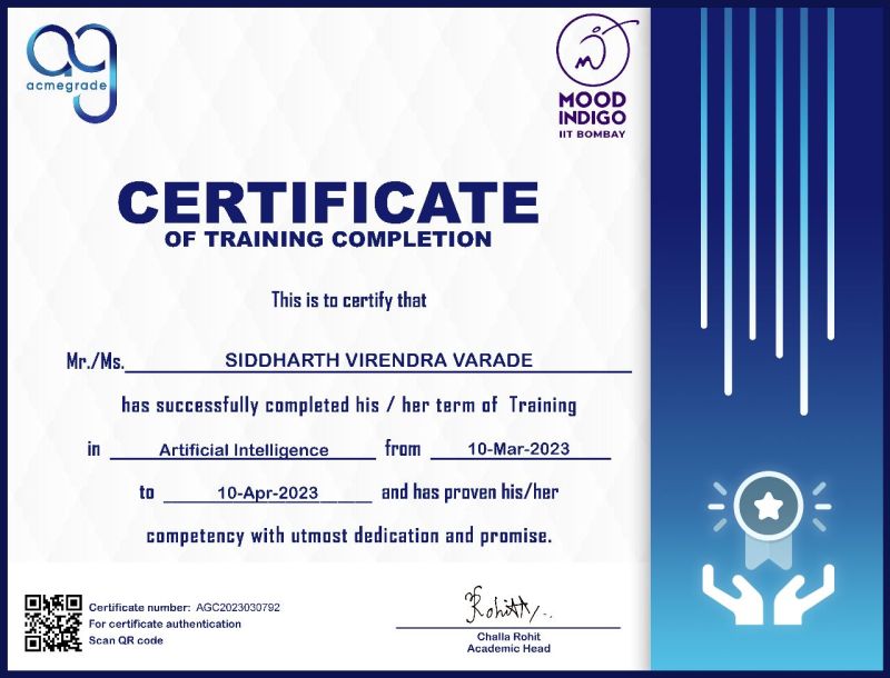 Siddharth Varade on LinkedIn: #artificialintelligence #machinelearning ... Siddharth Varade on LinkedIn: #artificialintelligence #machinelearning ...