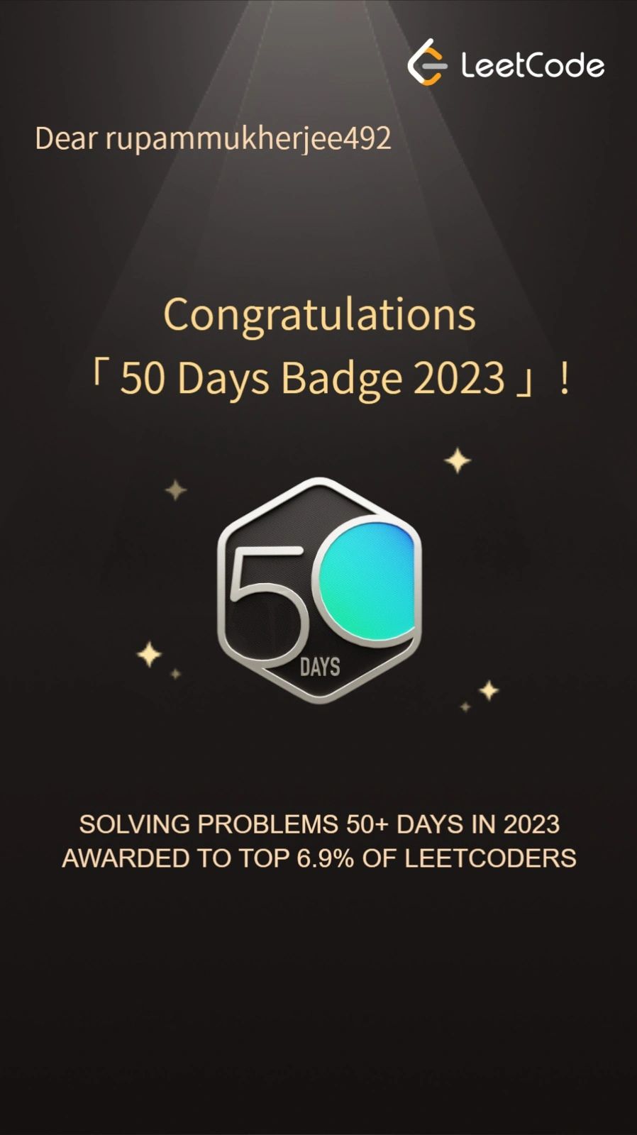 Rupam Mukherjee on LinkedIn: #coding #leetcode #achievementunlocked # ... Rupam Mukherjee on LinkedIn: #coding #leetcode #achievementunlocked # ...