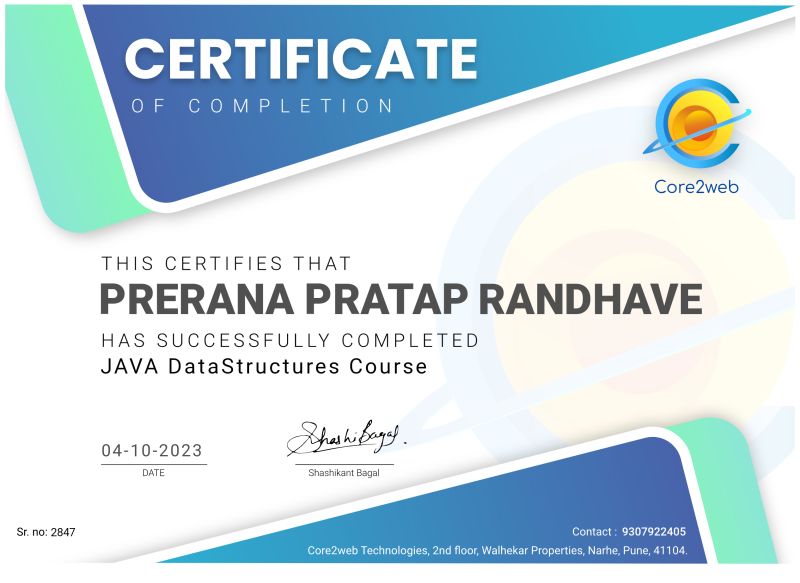 Prerana Randhave on LinkedIn: #java #learning #dsa #oop #problemsolving ... Prerana Randhave on LinkedIn: #java #learning #dsa #oop #problemsolving ...