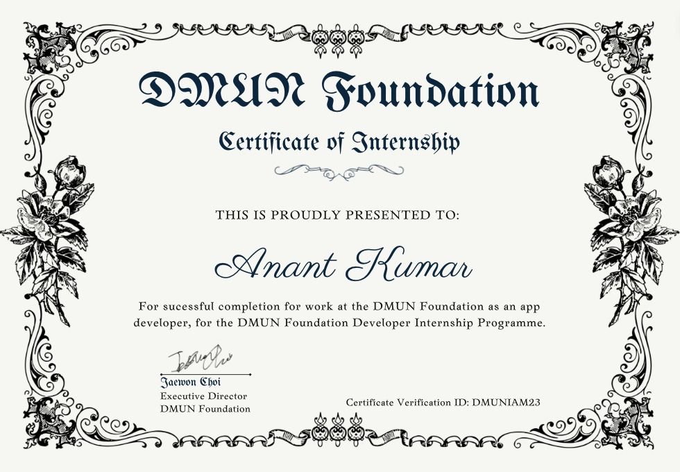 Anant Kumar on LinkedIn: App Developer Internship Discover Model United ... Anant Kumar on LinkedIn: App Developer Internship Discover Model United ...