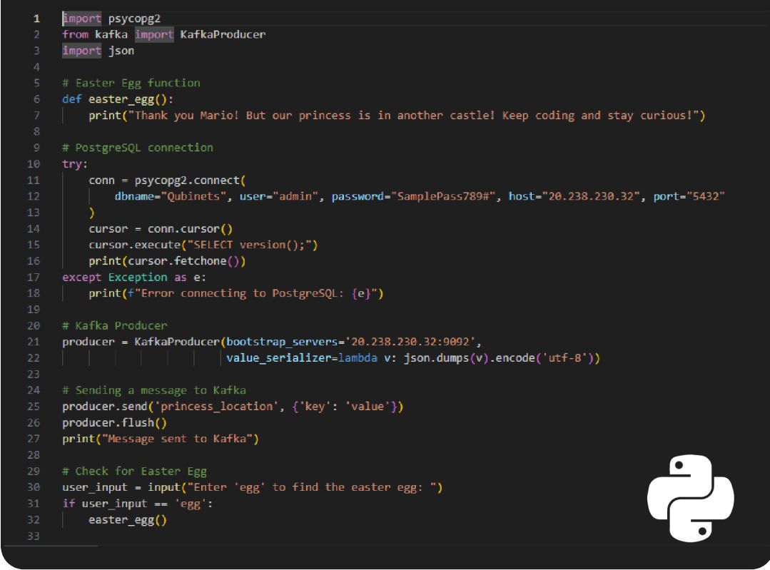 Qubinets on LinkedIn: #python #postgresql #apachekafka #letsbuild Qubinets on LinkedIn: #python #postgresql #apachekafka #letsbuild