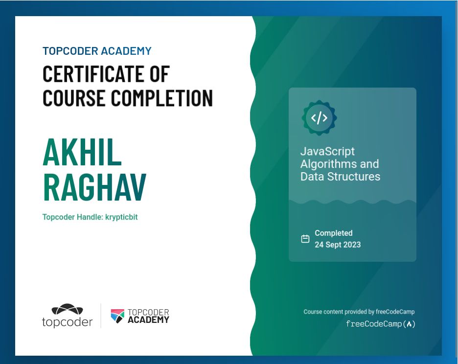 Akhil Raghav on LinkedIn: #javascript #dsa Akhil Raghav on LinkedIn: #javascript #dsa
