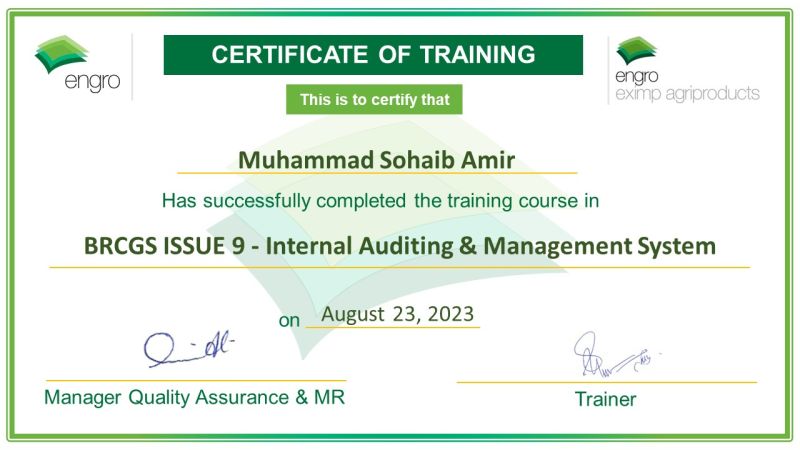 Engr Muhammad Sohaib Amir on LinkedIn: Successfully completed the ... Engr Muhammad Sohaib Amir on LinkedIn: Successfully completed the ...