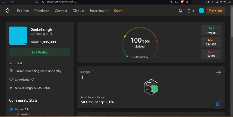 SANKET SINGH on LinkedIn: #datastructure #leetcode #algorithms # ... SANKET SINGH on LinkedIn: #datastructure #leetcode #algorithms # ...