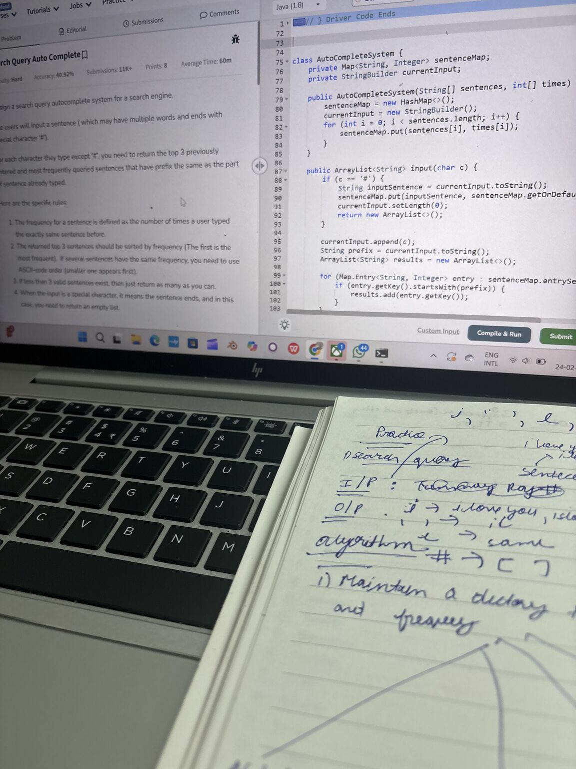 #100daysofdsa #codingjourney #algorithmicthinking #dsa #problemsolving ... #100daysofdsa #codingjourney #algorithmicthinking #dsa #problemsolving ...