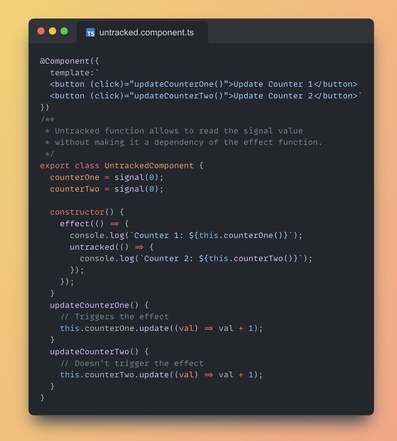 Andrei Bogdan Fara on LinkedIn: #Angular Signals - 𝐔𝐍𝐓𝐑𝐀𝐂𝐊𝐄𝐃 Signals by ... Andrei Bogdan Fara on LinkedIn: #Angular Signals - 𝐔𝐍𝐓𝐑𝐀𝐂𝐊𝐄𝐃 Signals by ...