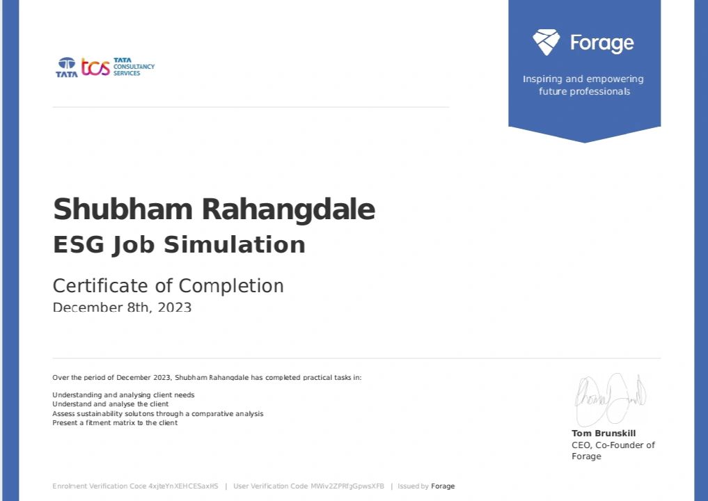 Rahangdale Shubham on LinkedIn: #tcsforagecompletion #careerdevelopment ... Rahangdale Shubham on LinkedIn: #tcsforagecompletion #careerdevelopment ...