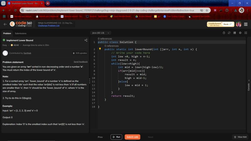 Nivesh Jain on LinkedIn: #codingninja #java #ninjaslayground # ... Nivesh Jain on LinkedIn: #codingninja #java #ninjaslayground # ...