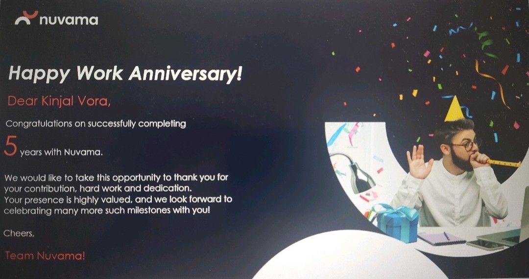 A new milestone, 5 years with Nuvama, not just in terms of number of ... A new milestone, 5 years with Nuvama, not just in terms of number of ...
