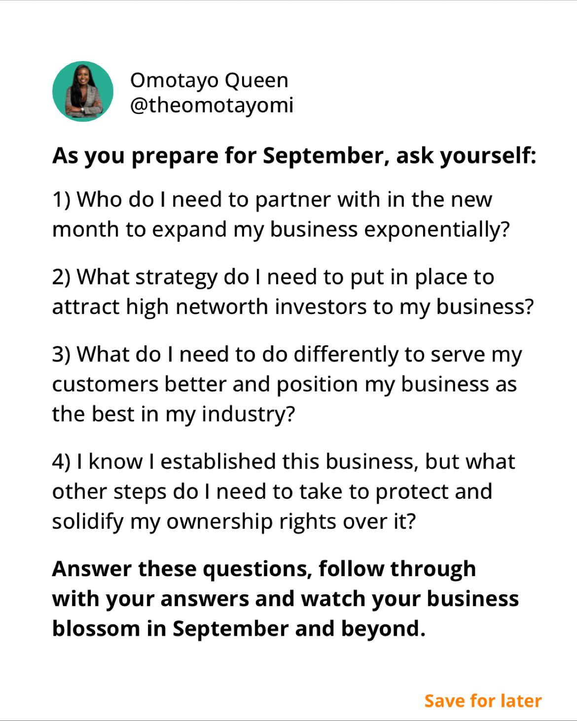 Omotayo Queen Inakoju on LinkedIn: #businessowner #entrepreneur # ... Omotayo Queen Inakoju on LinkedIn: #businessowner #entrepreneur # ...