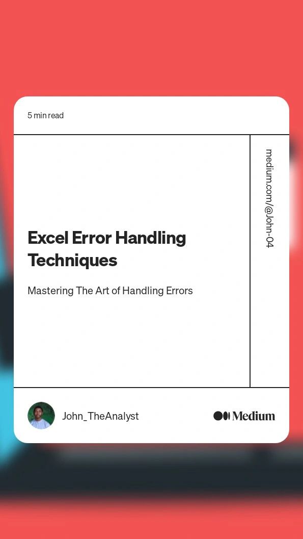 John Fashola on LinkedIn: As an analyst, getting errors while working ... John Fashola on LinkedIn: As an analyst, getting errors while working ...