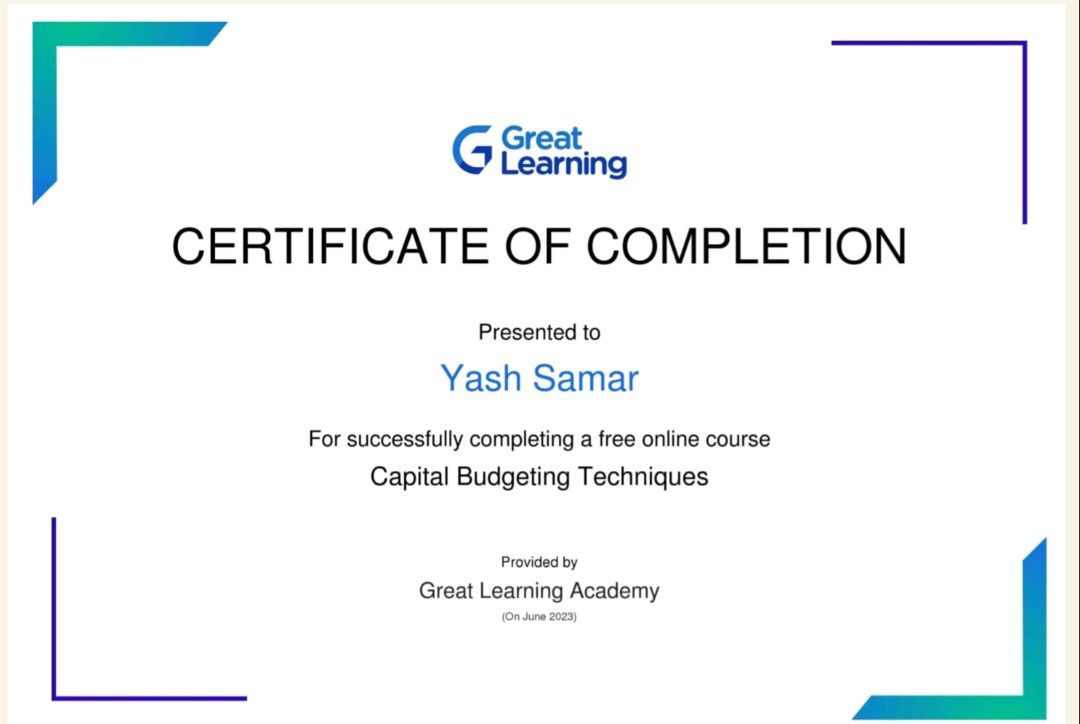 YASH SAMAR on LinkedIn: #greatlearningacademy #greatlearning # ... YASH SAMAR on LinkedIn: #greatlearningacademy #greatlearning # ...