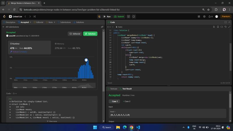 Sonu parmar on LinkedIn: #day57 #leetcode #codingproblem #linkedlist Sonu parmar on LinkedIn: #day57 #leetcode #codingproblem #linkedlist