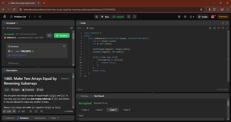 #day105 #dsa #leetcode #problemsolving #dsa #coding #100daysofcode ... #day105 #dsa #leetcode #problemsolving #dsa #coding #100daysofcode ...