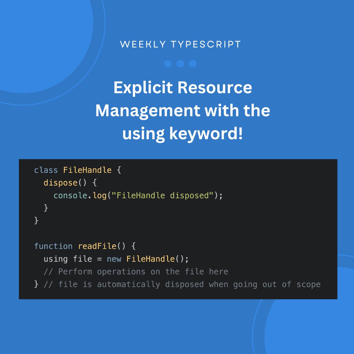 Dominik N. on LinkedIn: #typescript #weeklytypescript #javascript Dominik N. on LinkedIn: #typescript #weeklytypescript #javascript