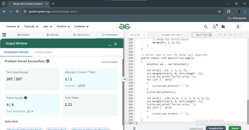 How Merge Sort solved Striver's A-Z problem | Ayush Waghale posted on ... How Merge Sort solved Striver's A-Z problem | Ayush Waghale posted on ...