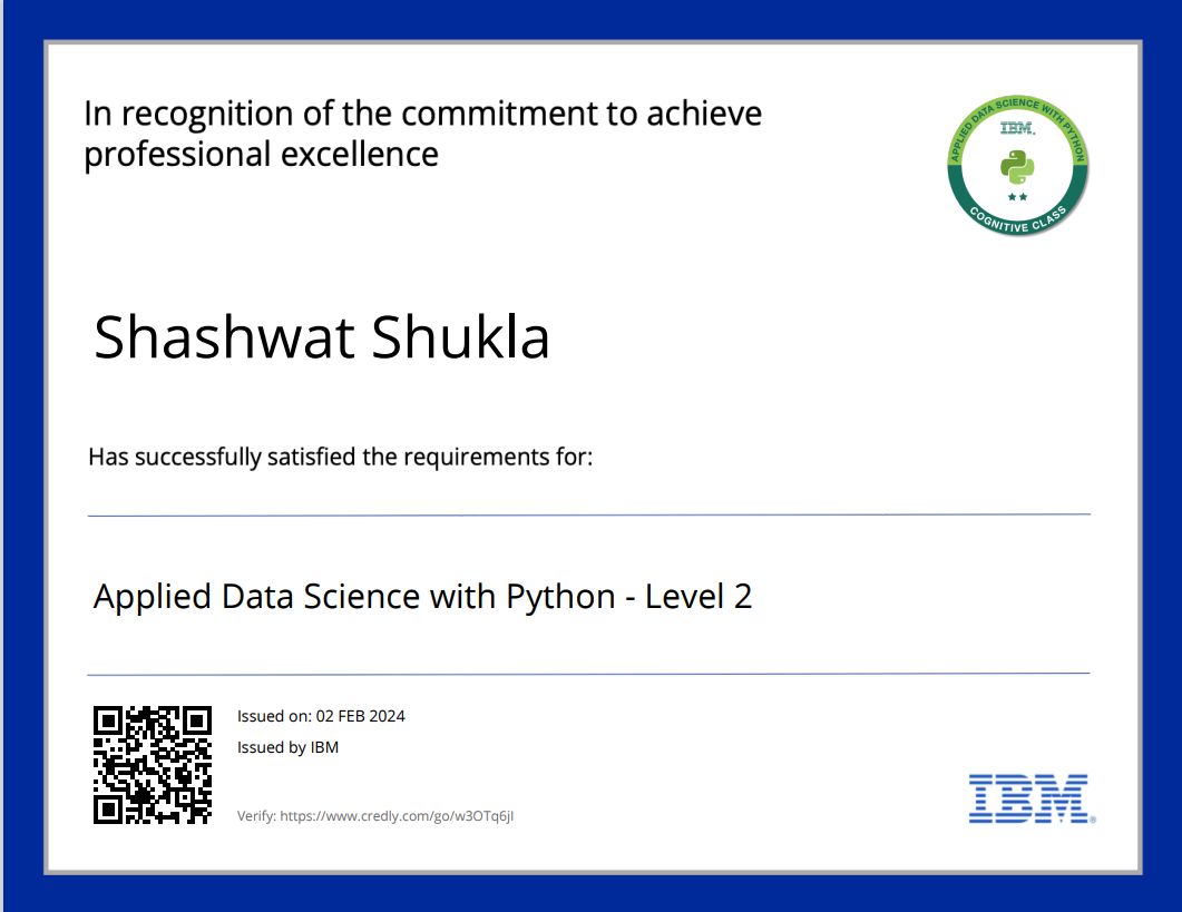 Shashwat shukla on LinkedIn: #datascience #ibm #applieddatascience # ... Shashwat shukla on LinkedIn: #datascience #ibm #applieddatascience # ...