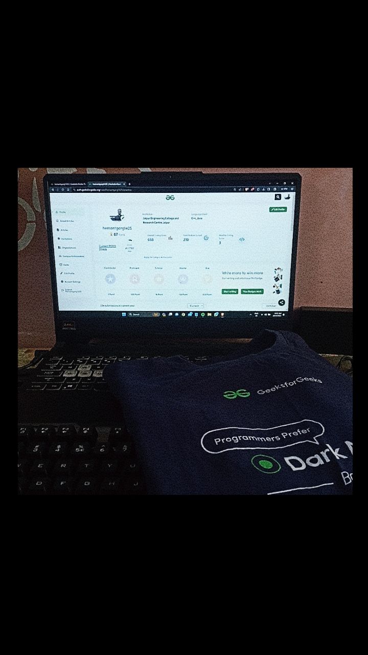 Hemant Kumar garg on LinkedIn: #geeksforgeeks #problemsolving #potd #gfg Hemant Kumar garg on LinkedIn: #geeksforgeeks #problemsolving #potd #gfg