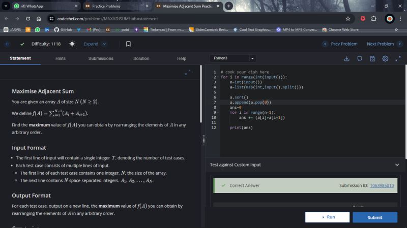 Aayush Talukdar on LinkedIn: #codechef #codingchallenge #pythoncoding # ... Aayush Talukdar on LinkedIn: #codechef #codingchallenge #pythoncoding # ...