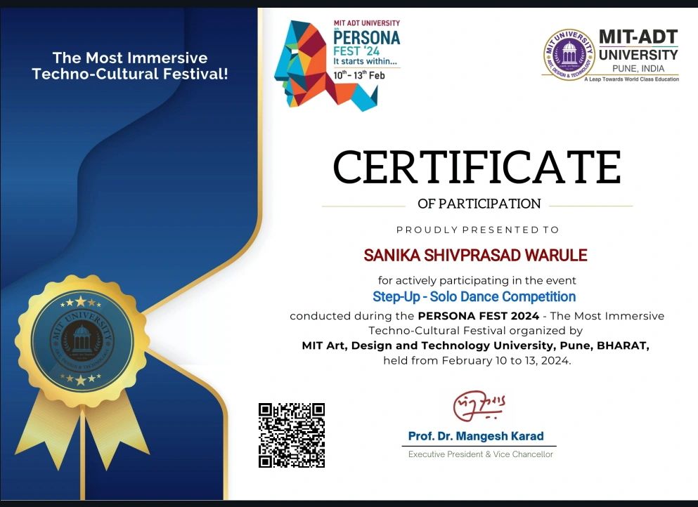 Sanika Warule on LinkedIn: #personafest #mitadtuniversity Sanika Warule on LinkedIn: #personafest #mitadtuniversity
