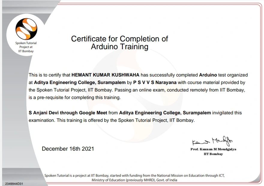 Hemant Kumar Kushwaha on LinkedIn: Certificate For Completion Of ... Hemant Kumar Kushwaha on LinkedIn: Certificate For Completion Of ...
