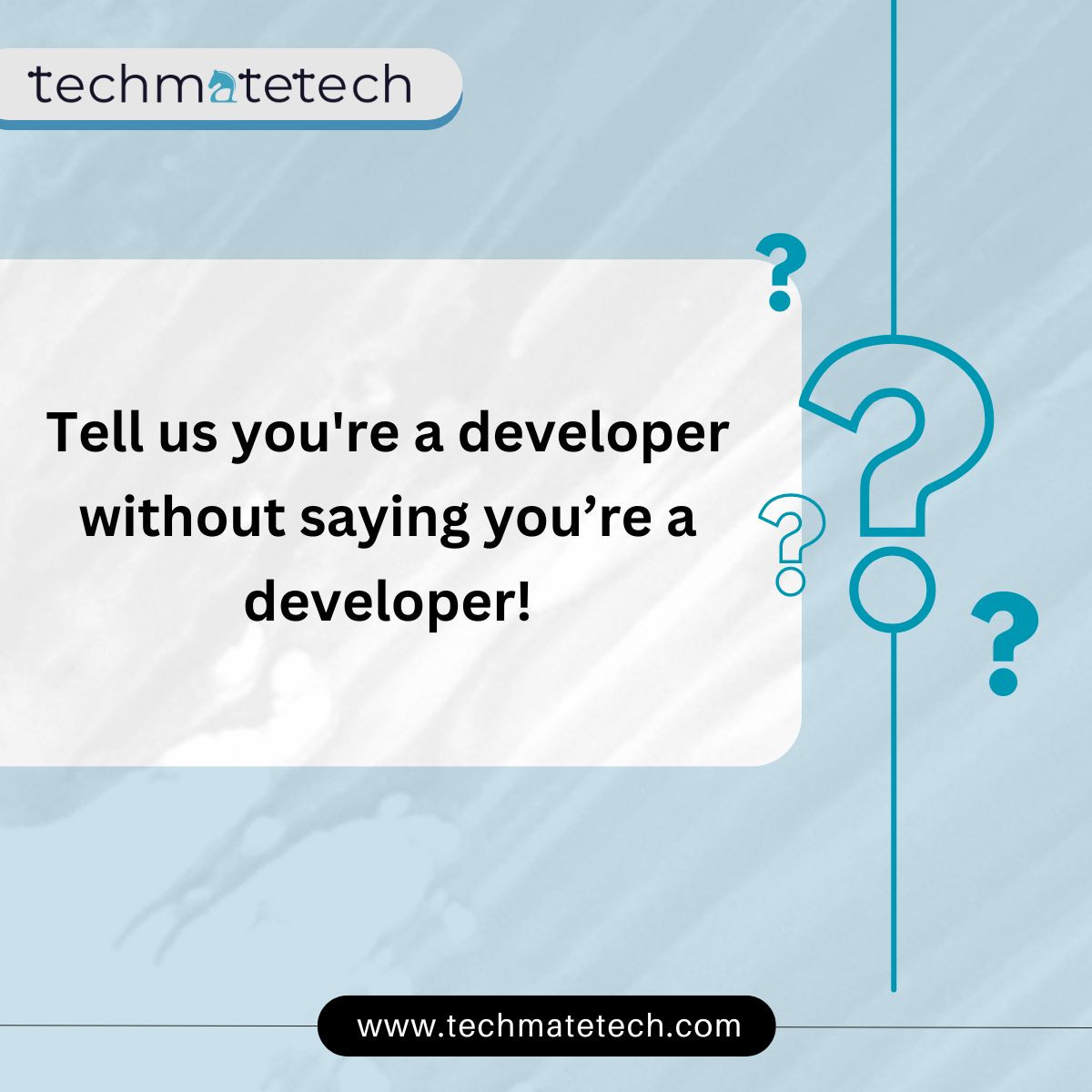 TechmateTech LLC on LinkedIn: #technology #developer #guess #hint # ... TechmateTech LLC on LinkedIn: #technology #developer #guess #hint # ...