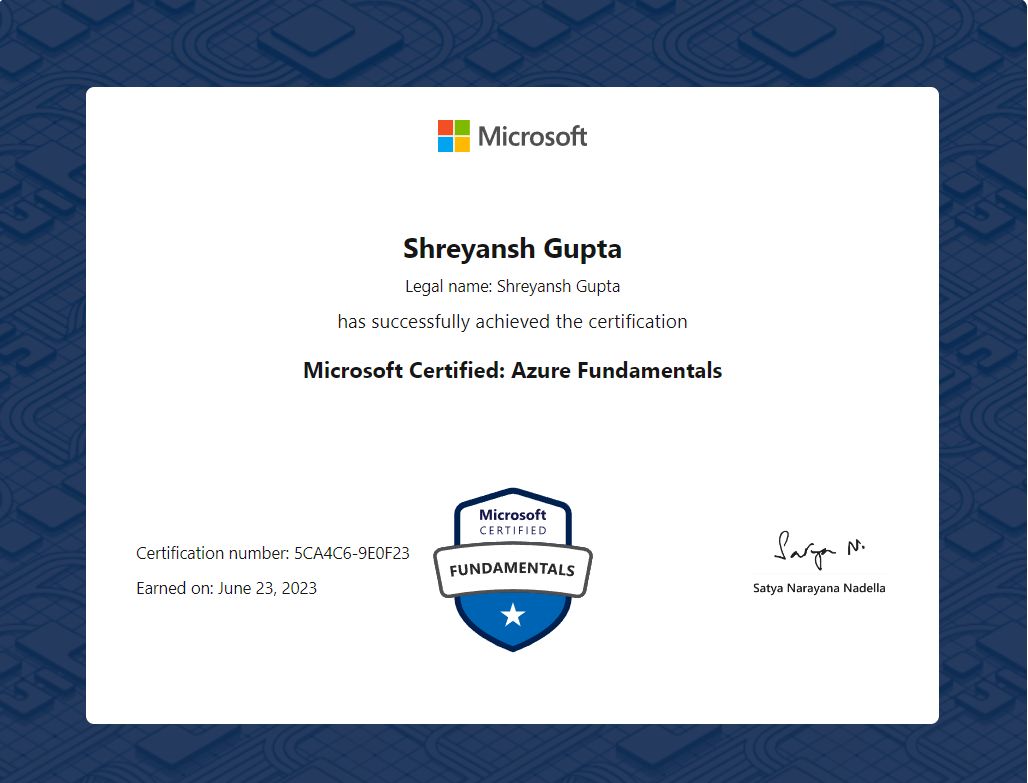 Shreyansh Gupta on LinkedIn: #azure #microsoft Shreyansh Gupta on LinkedIn: #azure #microsoft