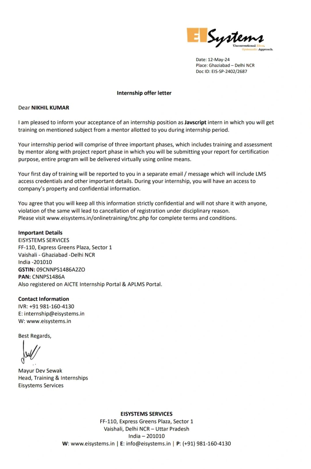 Nikhil Kumar on LinkedIn: #javascript #internship #techlearning #aicte ... Nikhil Kumar on LinkedIn: #javascript #internship #techlearning #aicte ...