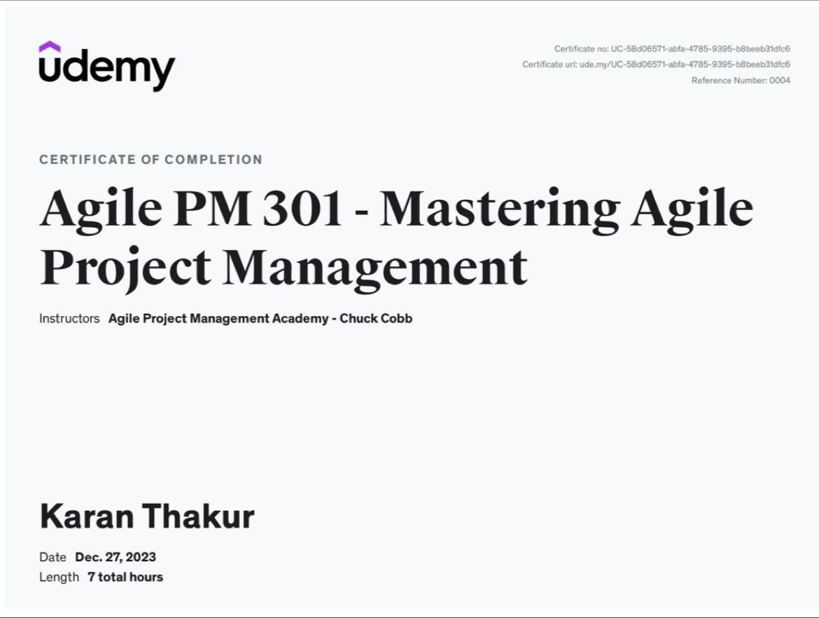 Karan Thakur,PMP®,PSM Cerf on LinkedIn: Mastering Agile for change in ... Karan Thakur,PMP®,PSM Cerf on LinkedIn: Mastering Agile for change in ...