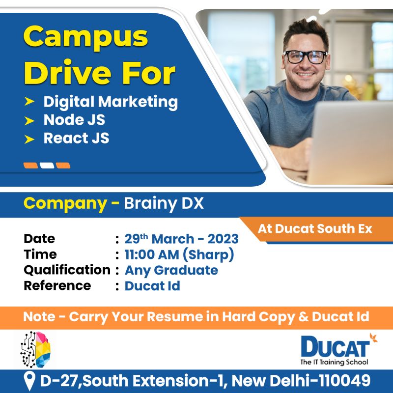 Ducat India on LinkedIn: #digitalmarketing #nodejs #reactjs #interview ... Ducat India on LinkedIn: #digitalmarketing #nodejs #reactjs #interview ...