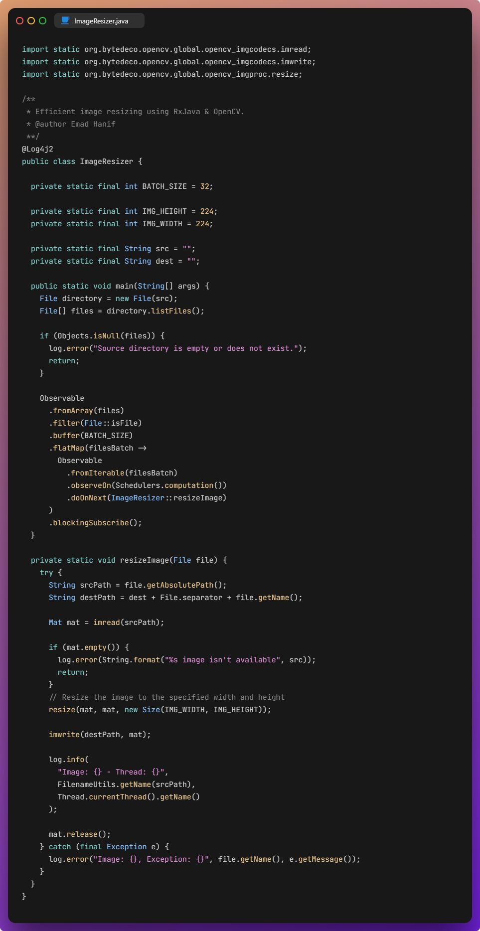Emad Hanif on LinkedIn: #rxjava #opencv #java #reactiveprogramming Emad Hanif on LinkedIn: #rxjava #opencv #java #reactiveprogramming