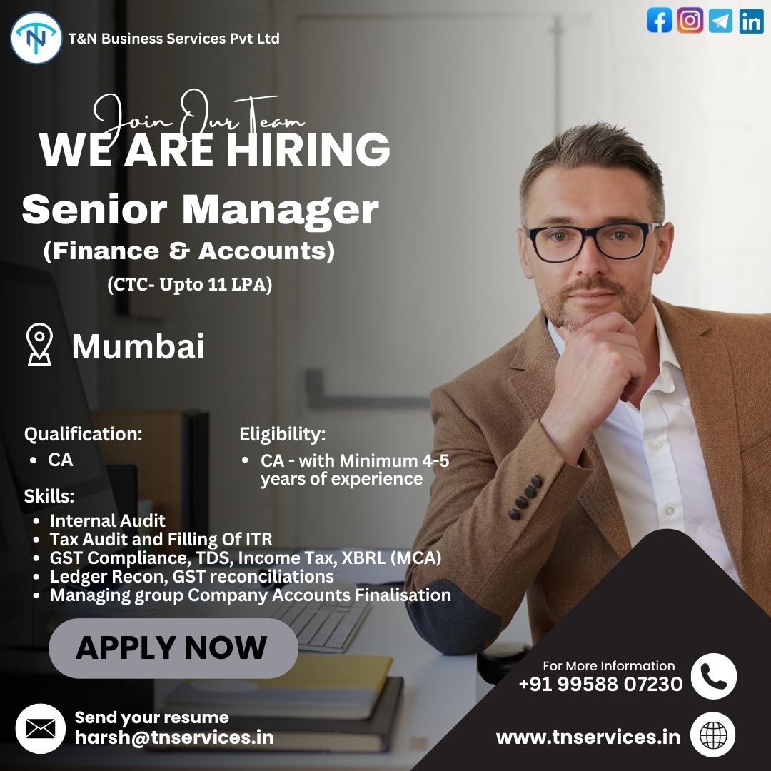 Ashutosh Singh on LinkedIn: #hiring #senior_manager #location #mumbai #ctc Ashutosh Singh on LinkedIn: #hiring #senior_manager #location #mumbai #ctc