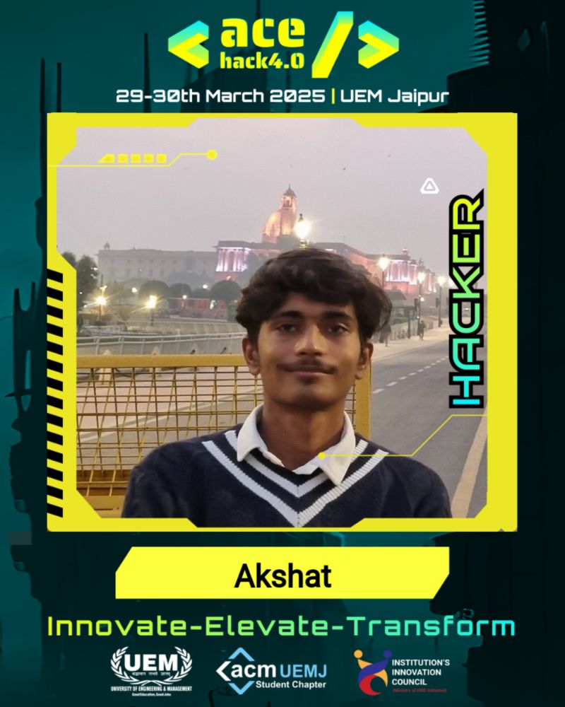 Competing at AceHack 4.0, Rajasthan's biggest hackathon. | Akshat Jain ... Competing at AceHack 4.0, Rajasthan's biggest hackathon. | Akshat Jain ...