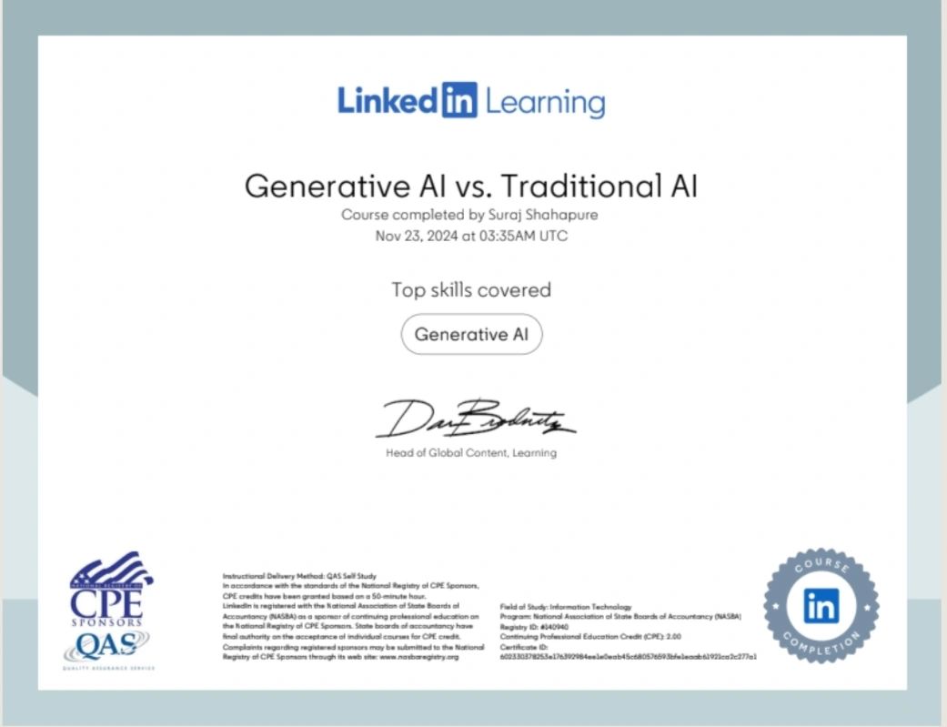 Suraj Shahapure on LinkedIn: #generativeai #artificialintelligence # ... Suraj Shahapure on LinkedIn: #generativeai #artificialintelligence # ...