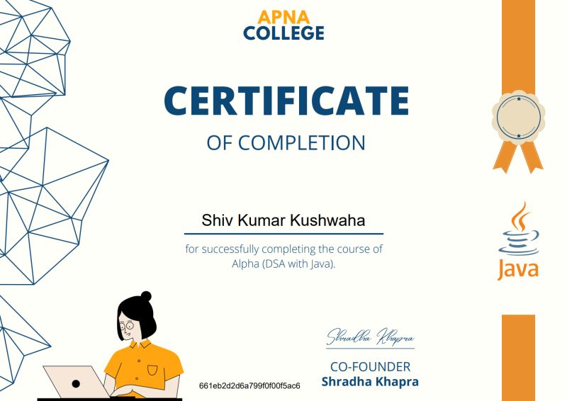 Completed Alpha Plus 2.0 batch in Java | Shiv Kumar Kushwaha posted on ... Completed Alpha Plus 2.0 batch in Java | Shiv Kumar Kushwaha posted on ...