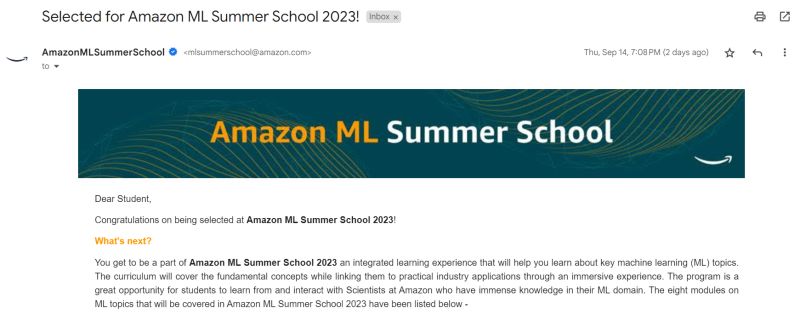 Ronit Punjwani on LinkedIn: #machinelearning #amazonmlsummerschool Ronit Punjwani on LinkedIn: #machinelearning #amazonmlsummerschool