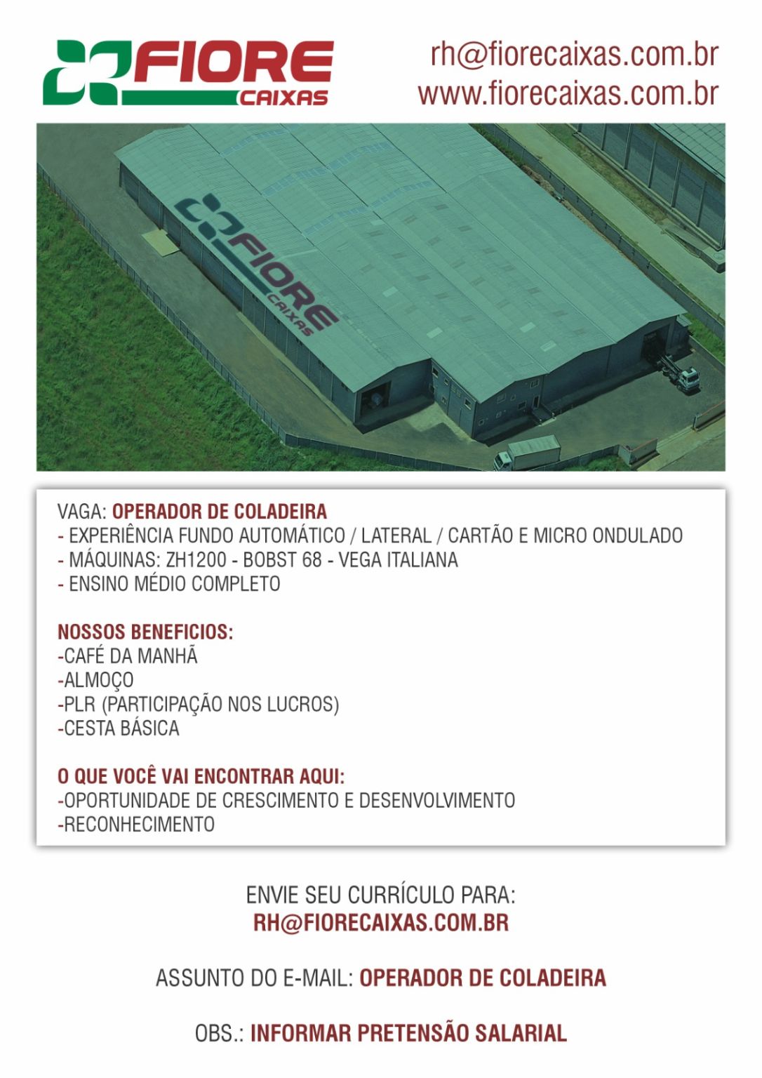 🚨 ALERTA DE VAGA 🚨 | Shelrie Burghi 🚨 ALERTA DE VAGA 🚨 | Shelrie Burghi