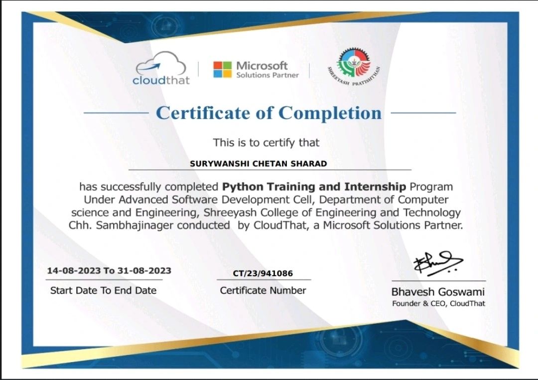 Chetan Suryawanshi on LinkedIn: I am excited to announce that I have ... Chetan Suryawanshi on LinkedIn: I am excited to announce that I have ...
