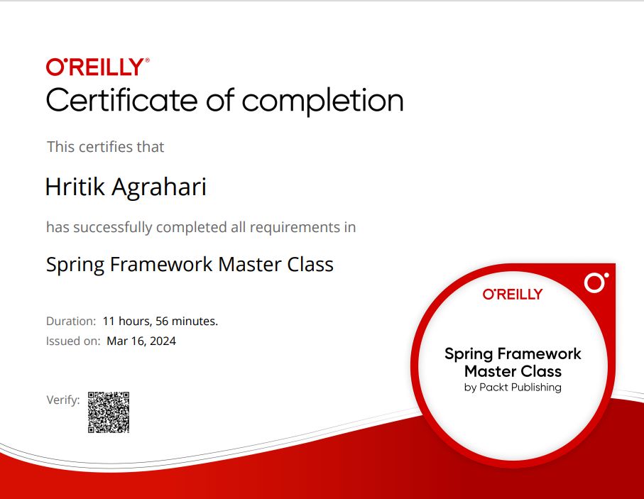 Hritik Agrahari on LinkedIn: #springframework #javadevelopment # ... Hritik Agrahari on LinkedIn: #springframework #javadevelopment # ...