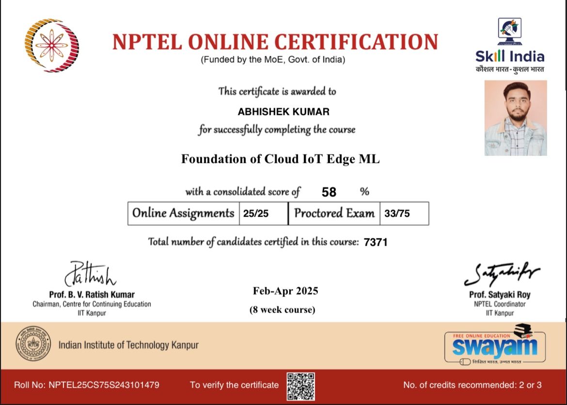 #cloudcomputing #iot #edgecomputing #machinelearning #nptel… | ABHISHEK ... #cloudcomputing #iot #edgecomputing #machinelearning #nptel… | ABHISHEK ...