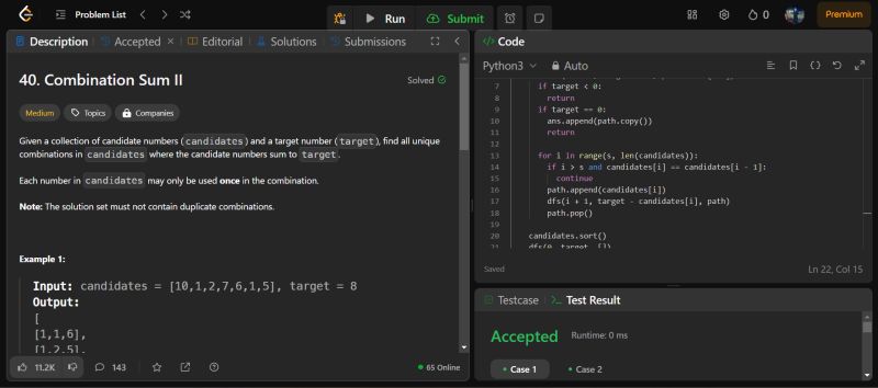 Naman Awasthi on LinkedIn: #combinationsumii #leetcode #100daysofcode # ... Naman Awasthi on LinkedIn: #combinationsumii #leetcode #100daysofcode # ...