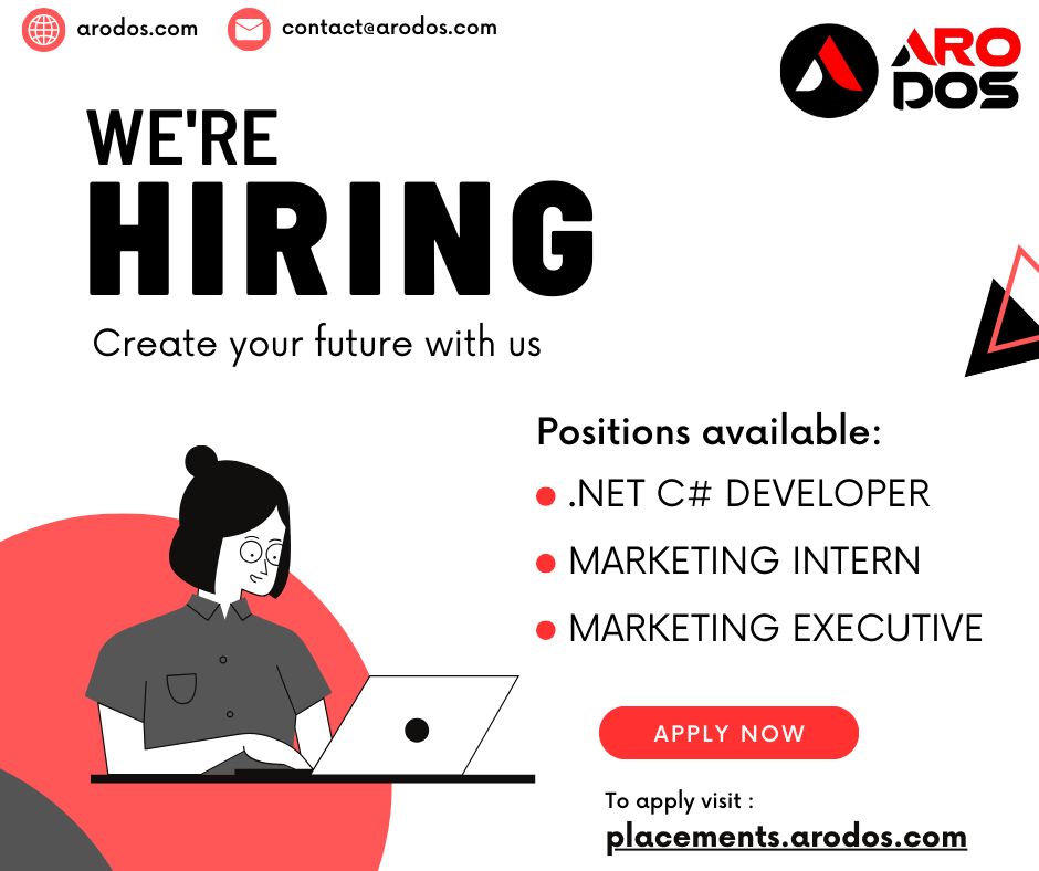 Arodos Technologies on LinkedIn: #arodos #arodostechnologies #techjobs ... Arodos Technologies on LinkedIn: #arodos #arodostechnologies #techjobs ...